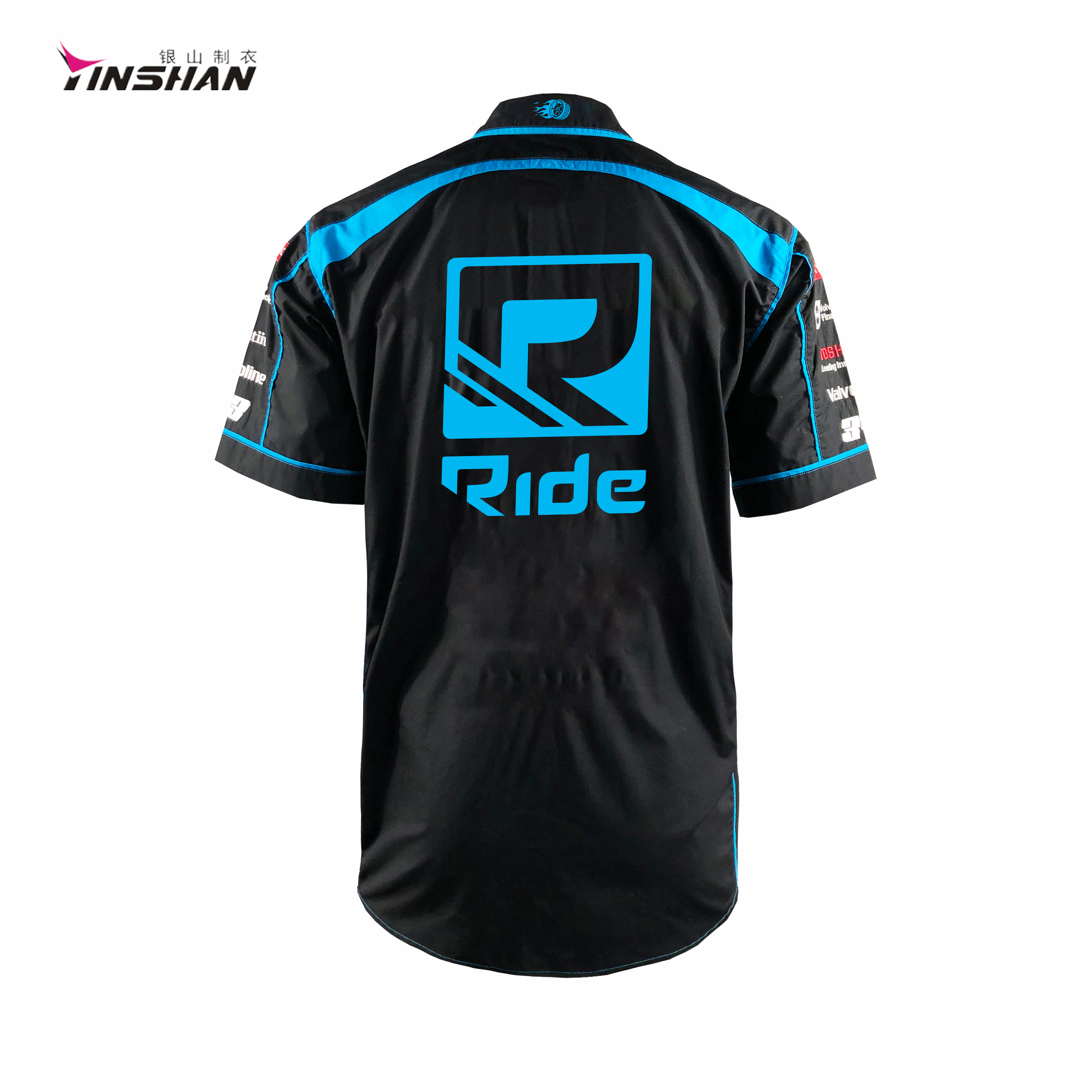Customization Logo Sports Shirts with High Density Embroidery